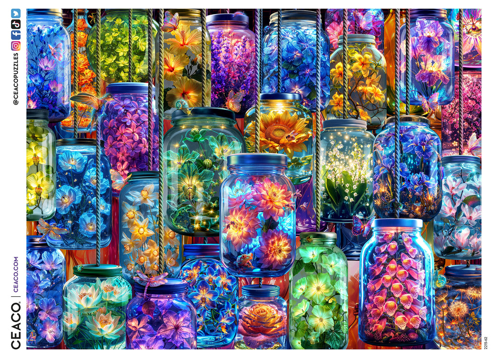 Jars of Flowers - 300 Piece Puzzle – Ceaco.com
