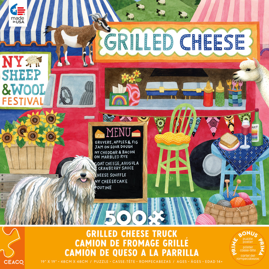 500 Piece Puzzle - Grilled Cheese Truck – Ceaco.com