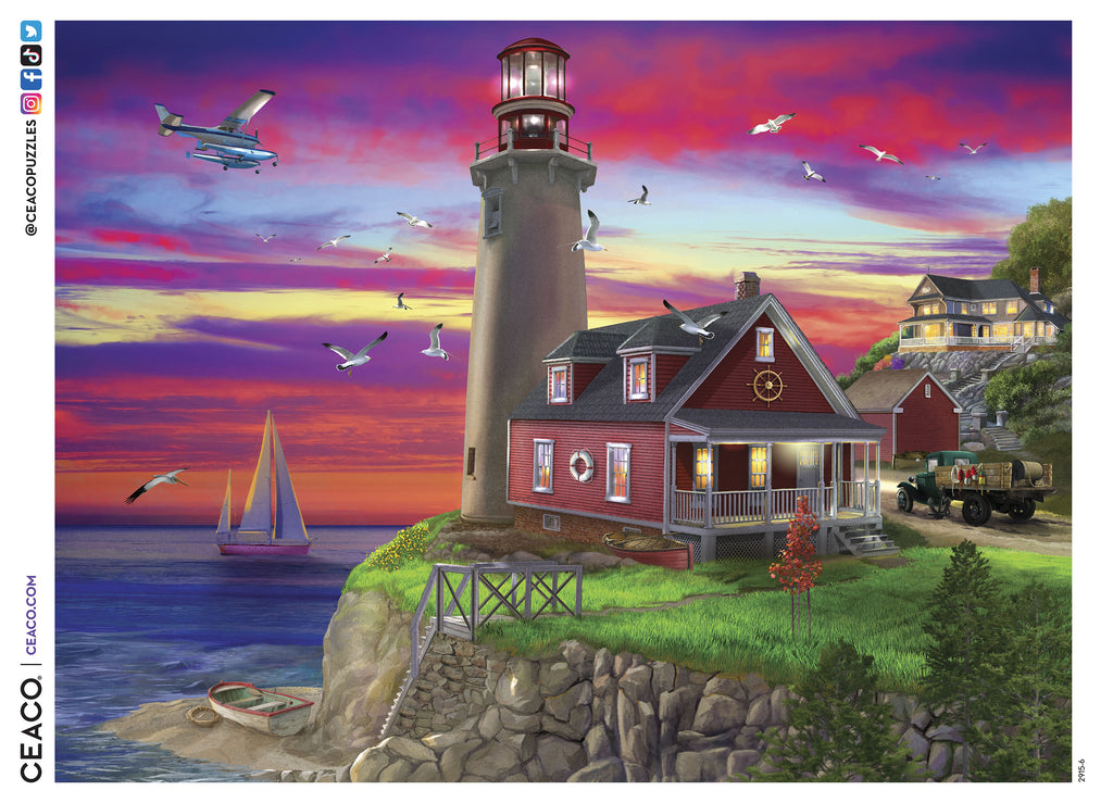 Lighthouse Point - 750 Piece Puzzle – Ceaco.com